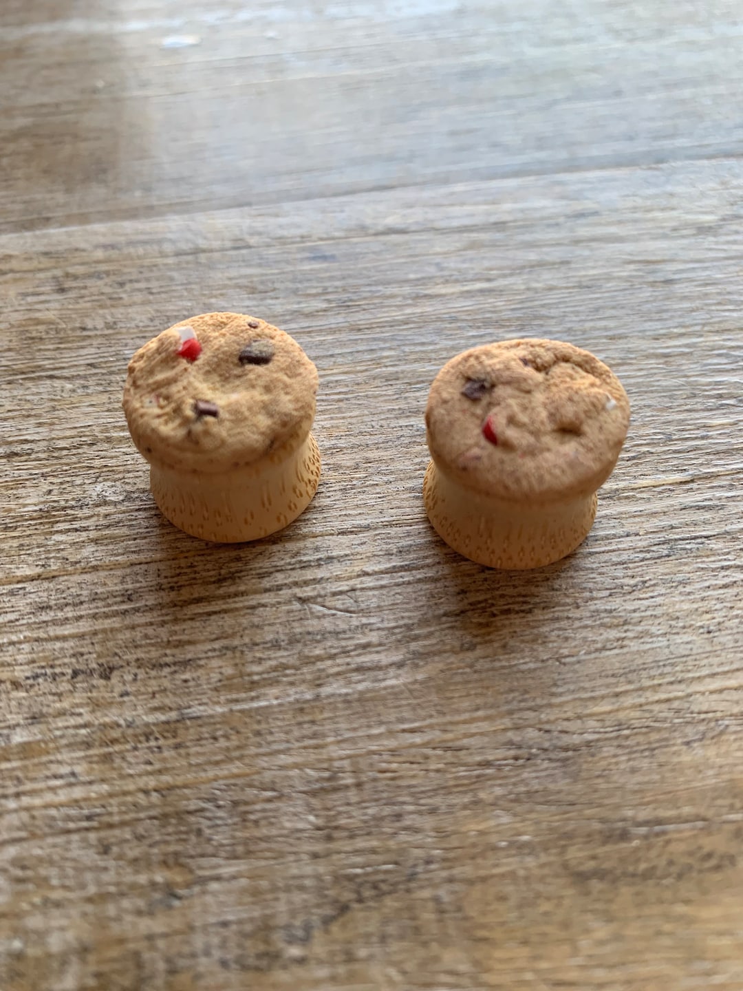 Chocolate Chip 14mm Candy Cane Cookie Plugs Chocolate Chip Cookie ...