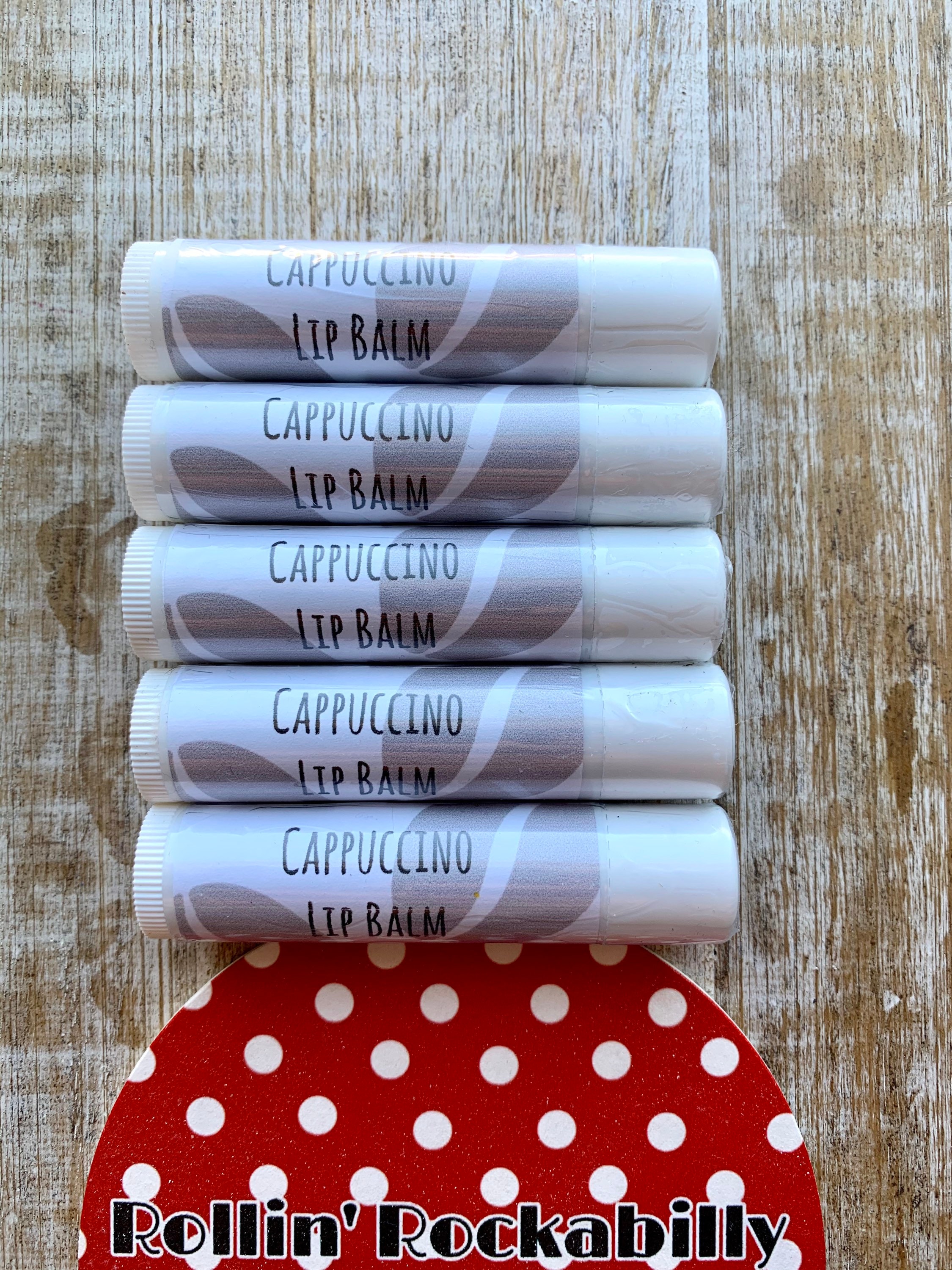 Cappuccino Flavored Lip Balm SET OF 3 Coffee Lip Balm Lip Care ...