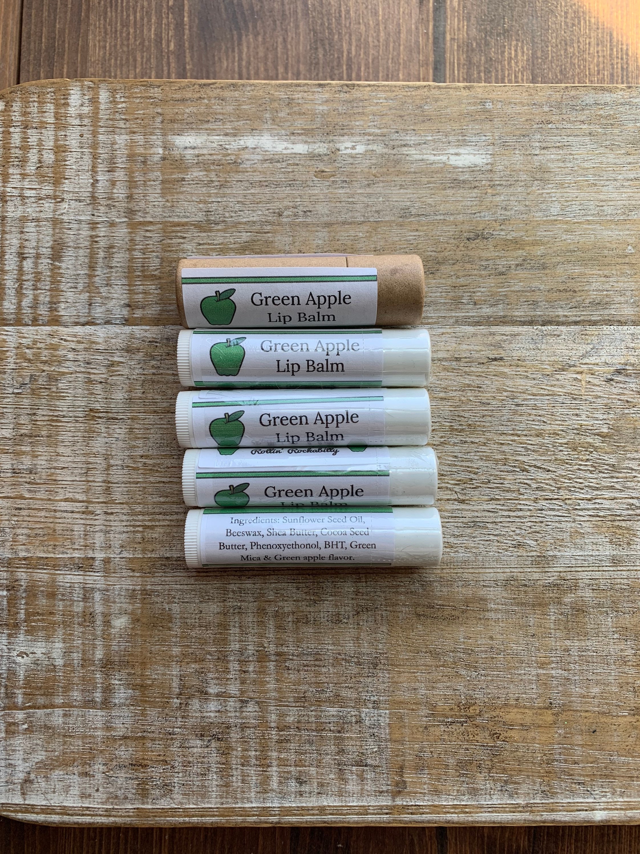 Green Apple Lip Balm Apple Lip Balm Green Apple Lip Care - Etsy
