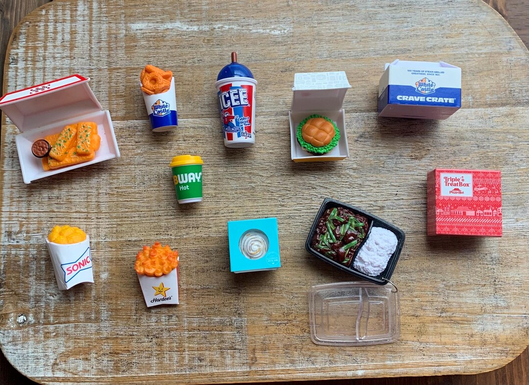 ONE Fast Food Miniature Fridge Magnet Handmade Mini Brand Fridge ...
