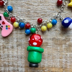 Video Game Charm Bracelet Gamer Bracelet Clay Charm Bracelet Video Game ...