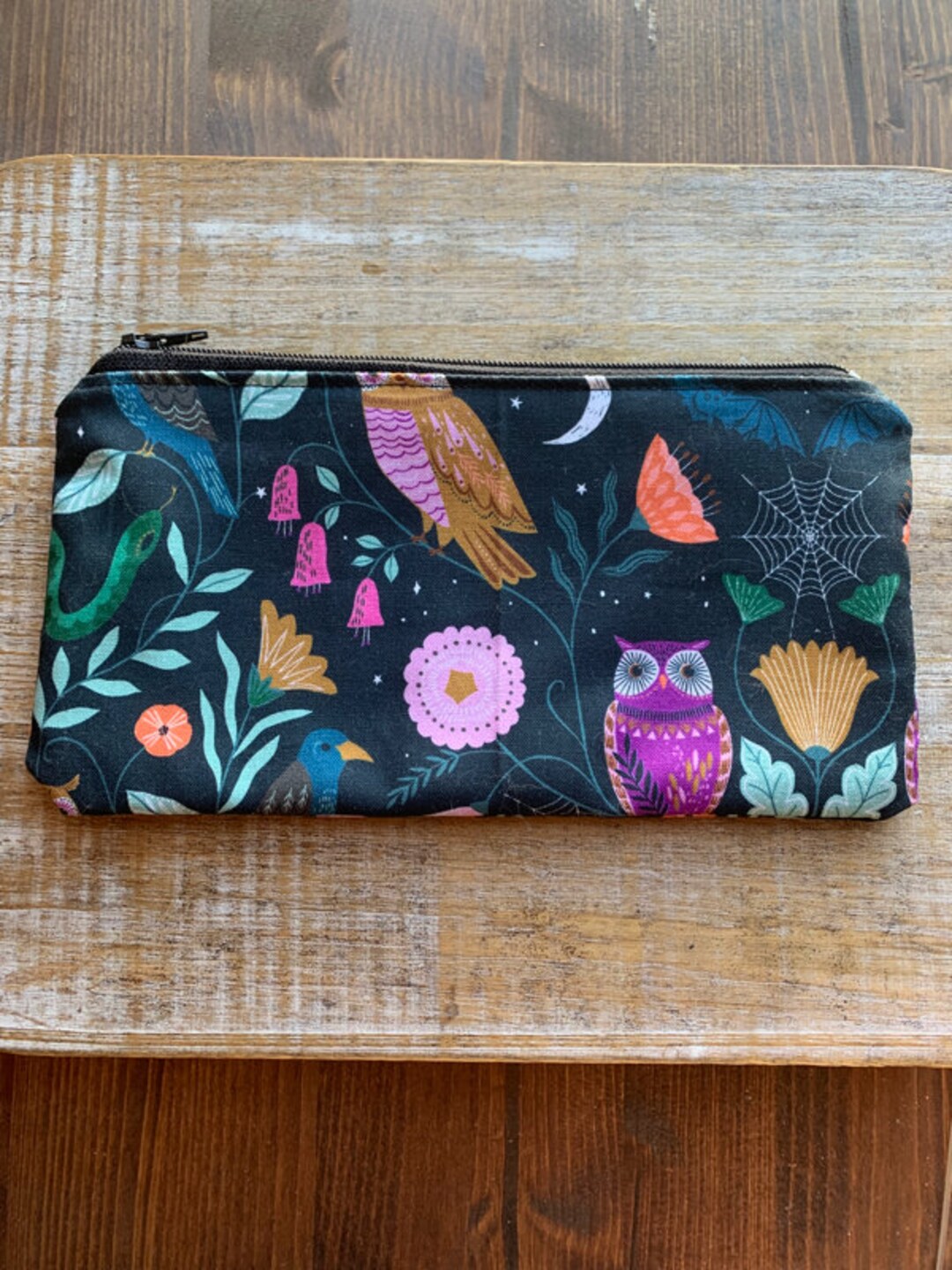 Bird Floral Wallet Bag Birds Floral Coin Witchy Coin Purse Bag Owl Cute ...