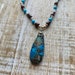 Gold Copper Necklace Bornite Necklace Shell Necklace Gemstone Necklace ...