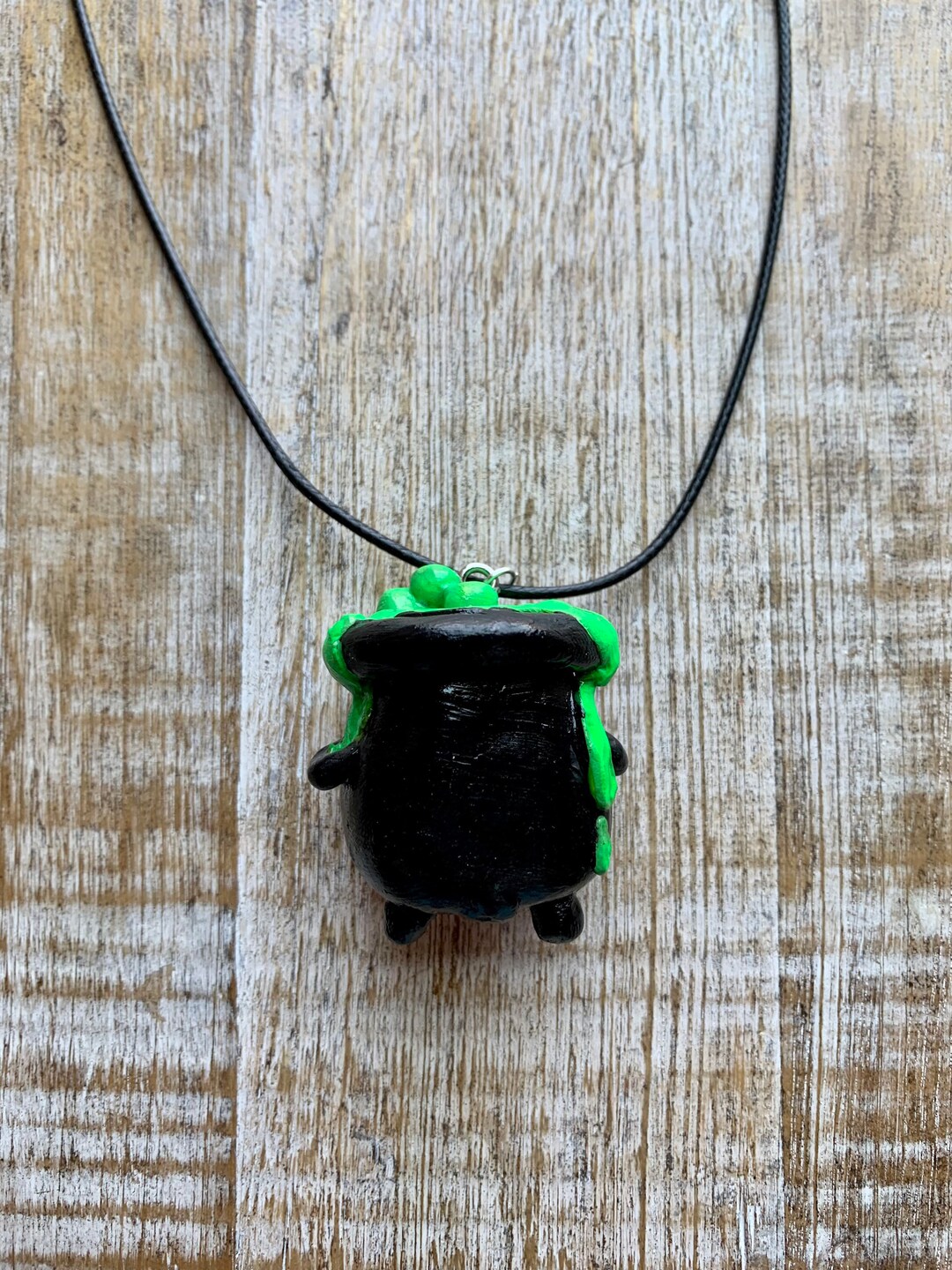 Witch Cauldron Necklace Halloween Cauldron Necklace Slime Necklace ...