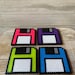 Coasters Floppy Disc Pixel Coasters 1990s Retro Nostalgic - Etsy