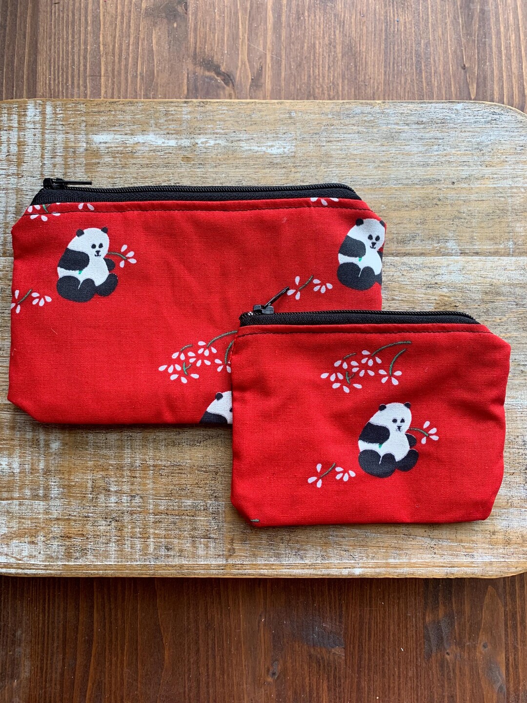 Panda Wallet Purse Cartoon Red Bag Coin Purse Cosmetic Bag China Wallet ...