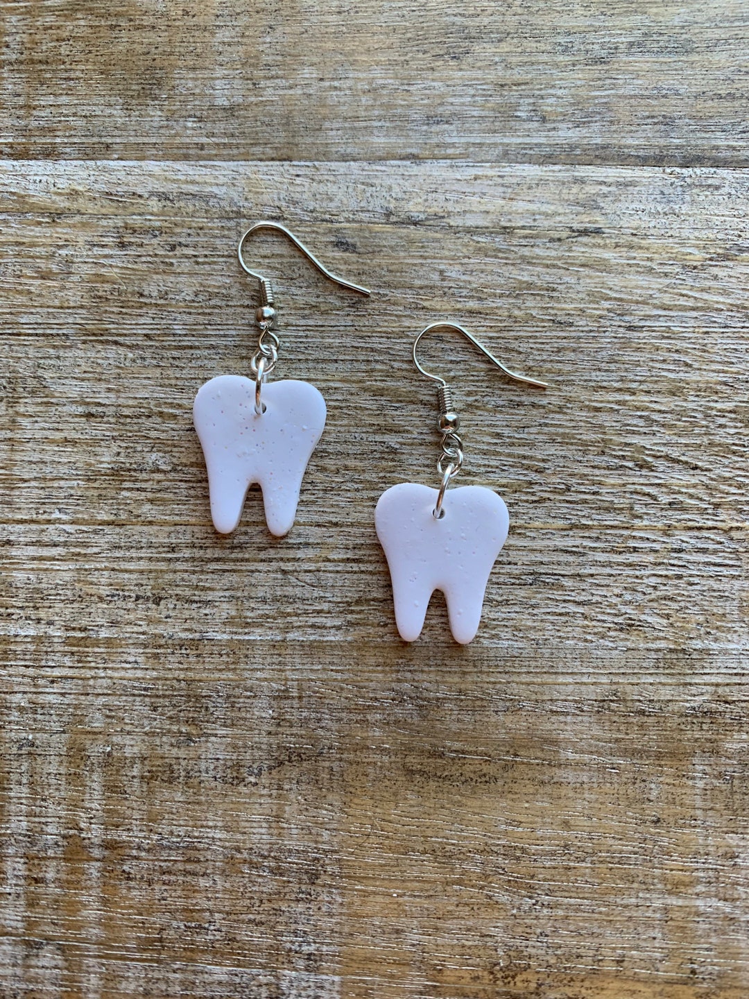 Teeth Earrings Dentist Gothic Earrings Clay Earrings Dangle Drop ...