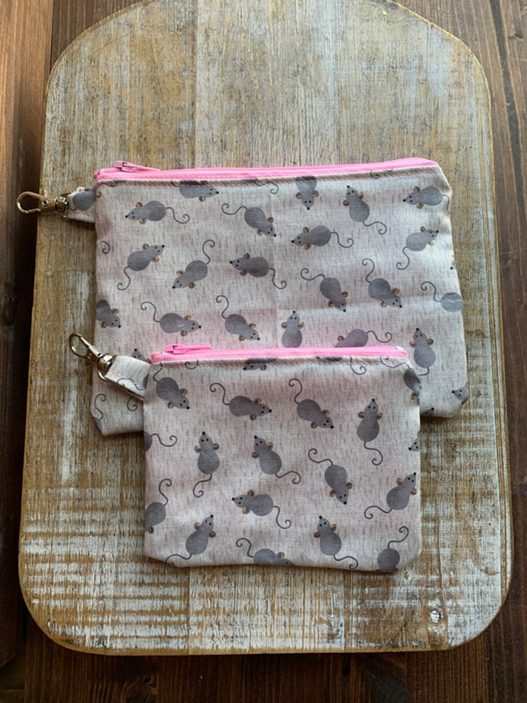 Mouse Wallet Coin SET Purse Cottagecore Keychain Bag Coin Purse Cute ...