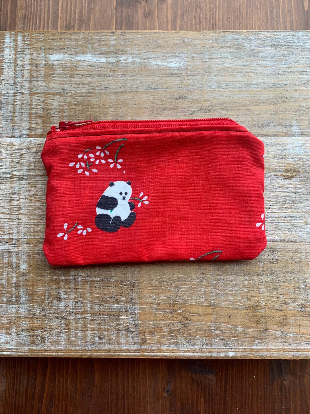 Panda Wallet Purse Cartoon Red Bag Coin Purse Cosmetic Bag China Wallet ...