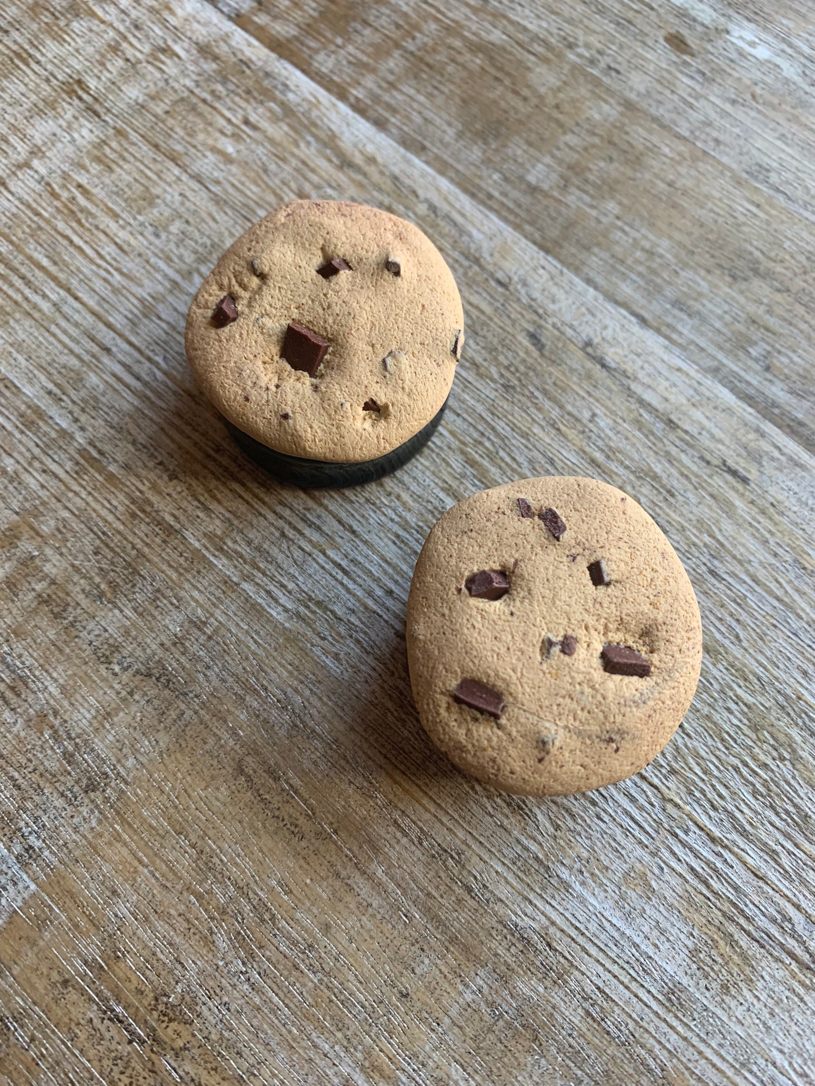 Chocolate Chip 1 1/4 Cookie Plugs Chocolate Chip Cookie Gauges Cookie ...