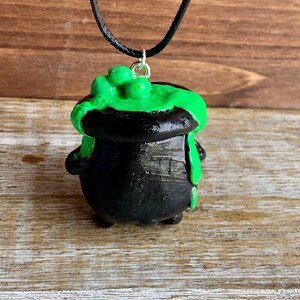 Witch Cauldron Necklace Halloween Cauldron Necklace Slime Necklace ...