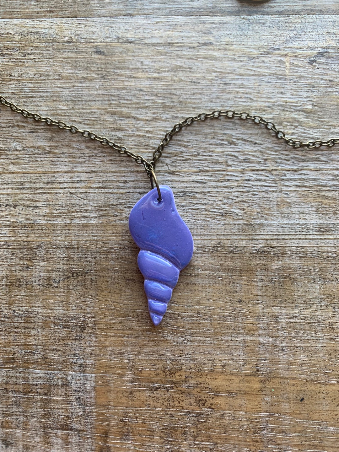 Mermaids Pendant Necklace Mermaid Shell Necklace Bronze Shell Necklace ...