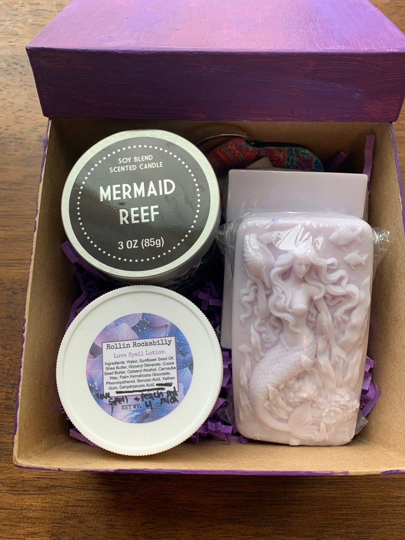 Love Spell Mermaid Lotion Lip Balm Set Valentines Anniversary | Etsy