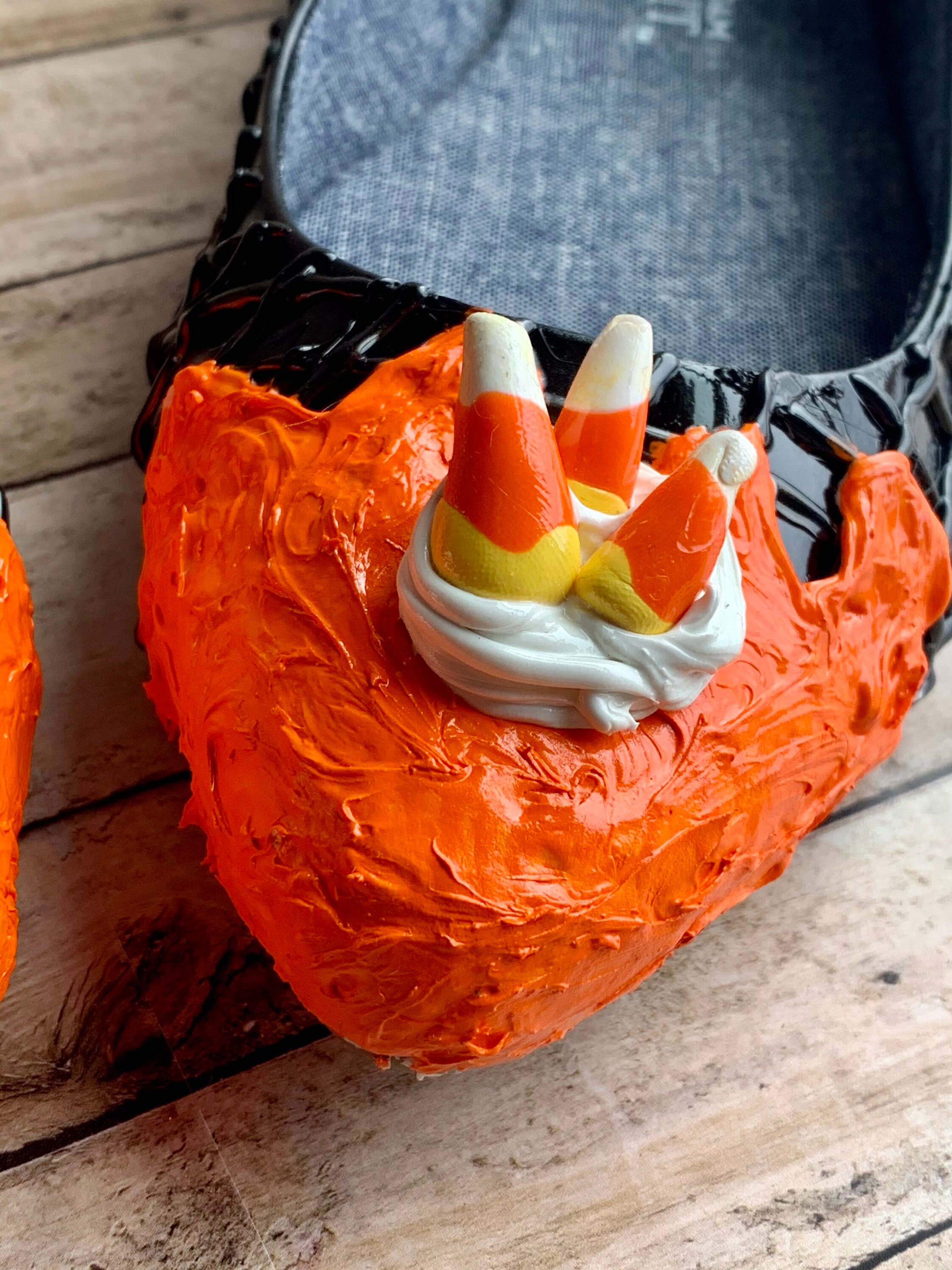 Halloween Ice Cream Shoes Candy Corn Shoes Memory Foam Women's Flats ...