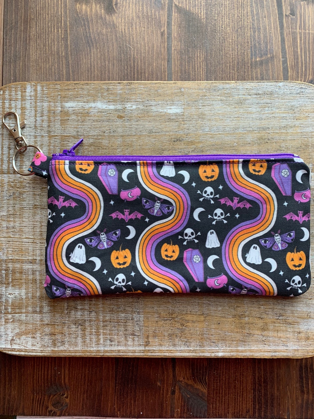 Halloween Wallet Coin Purse Halloween Bag Coin Purse Black Pumpkin ...