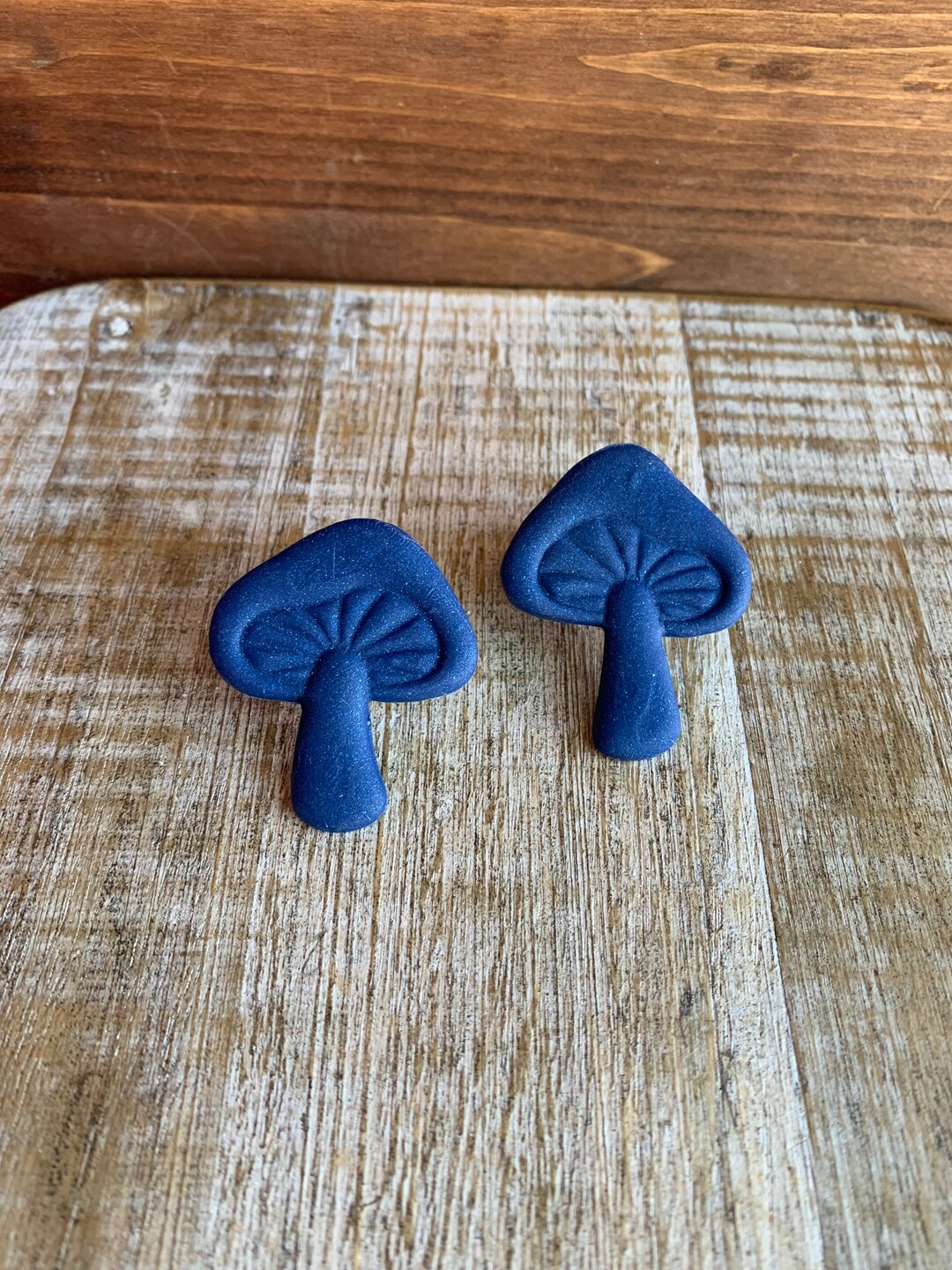 Mushroom Plugs Clay Toadstool Gauges Cottagecore Plugs Blue Gauges 15 ...