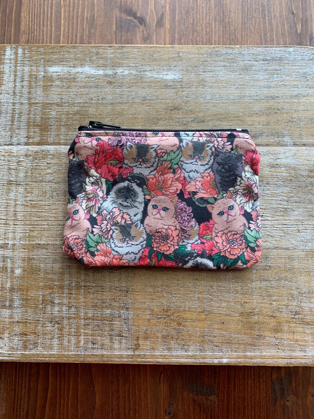 Persian Cat Coin Purse Cats in Siamese Fabric Bag Coin Purse Cats ...