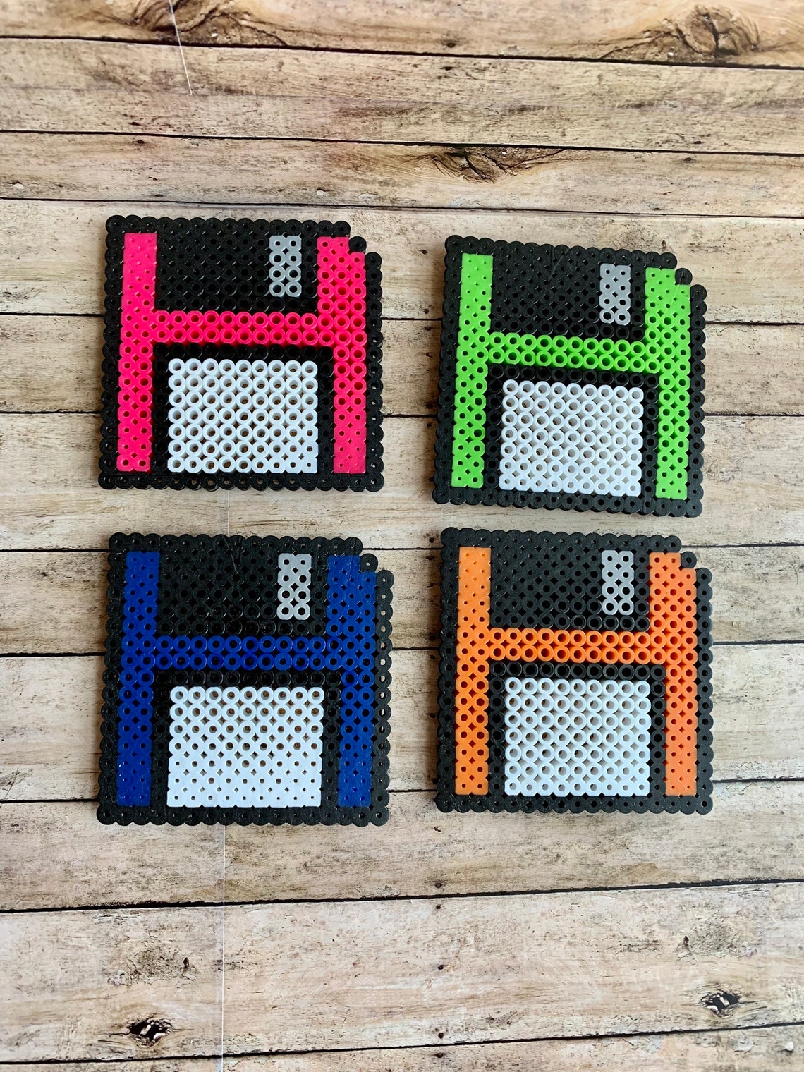 Coasters Floppy Disc Pixel Coasters 1990s Retro Nostalgic - Etsy