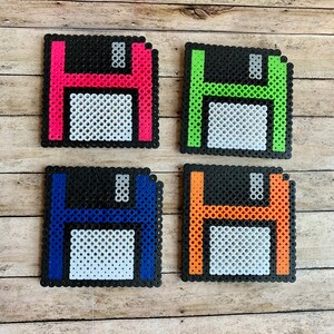 Coasters Floppy Disc Pixel Coasters 1990s Retro Nostalgic Coasters Game ...