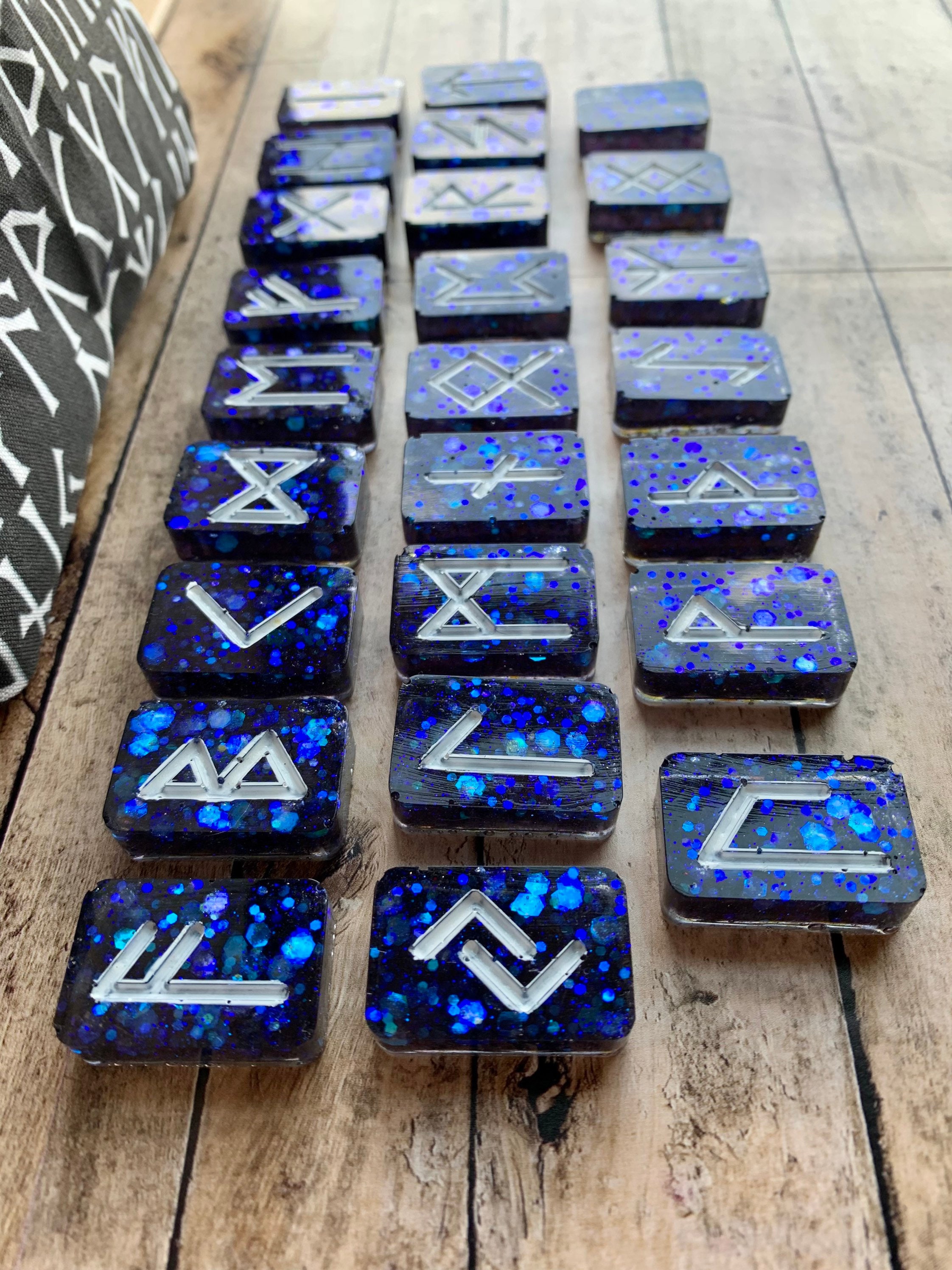 Elder Futhark Runes Viking Runes Set Resin Runes Set Nordic Runes Set ...