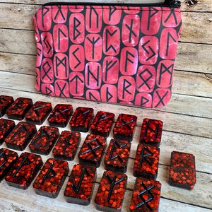 Elder Futhark Runes Viking Runes Set Resin Runes Set Nordic Runes Set ...