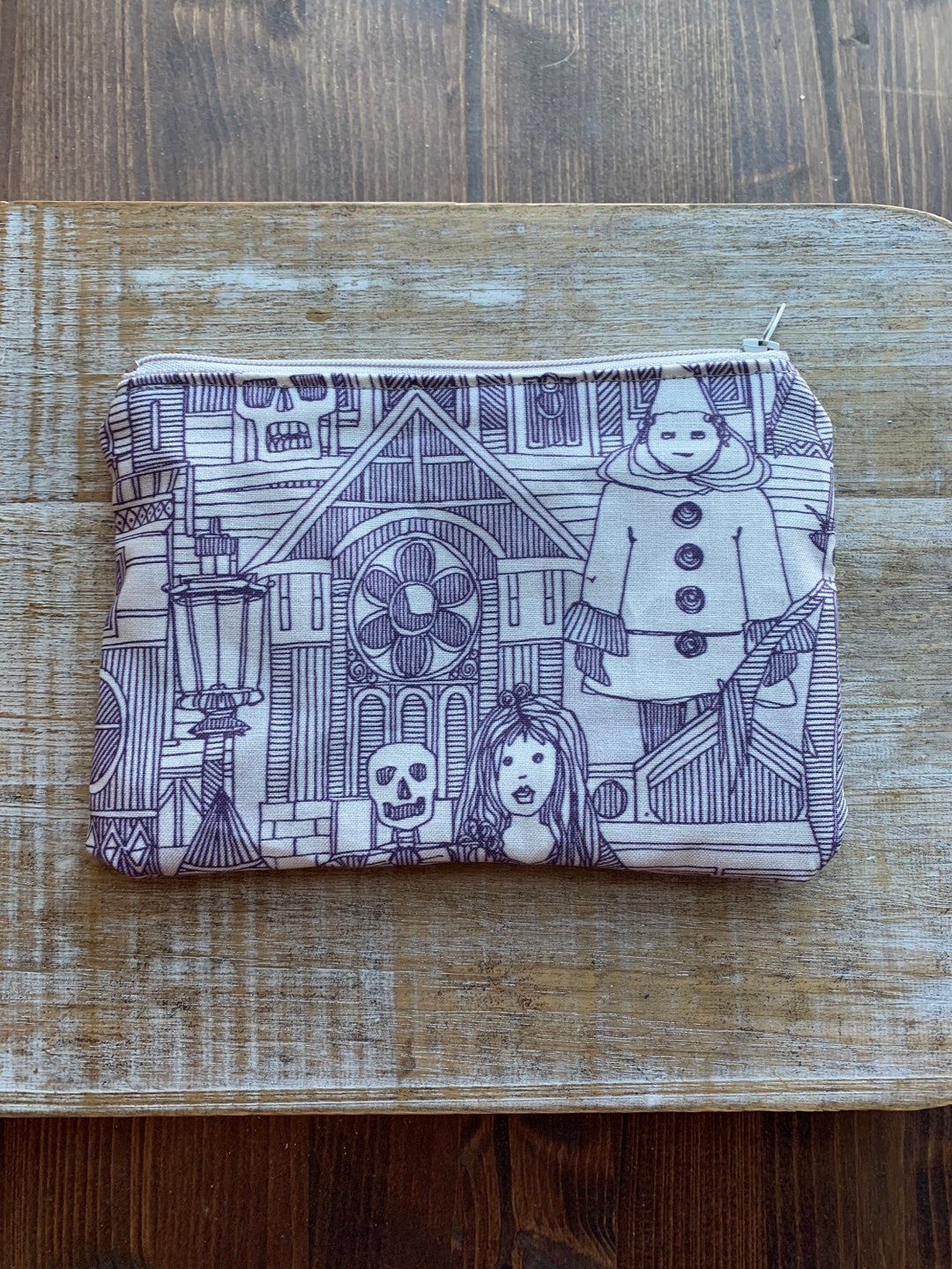 Vintage Halloween Wallet Coin Purse Clown Gothic Bag Coin Purse Spooky ...
