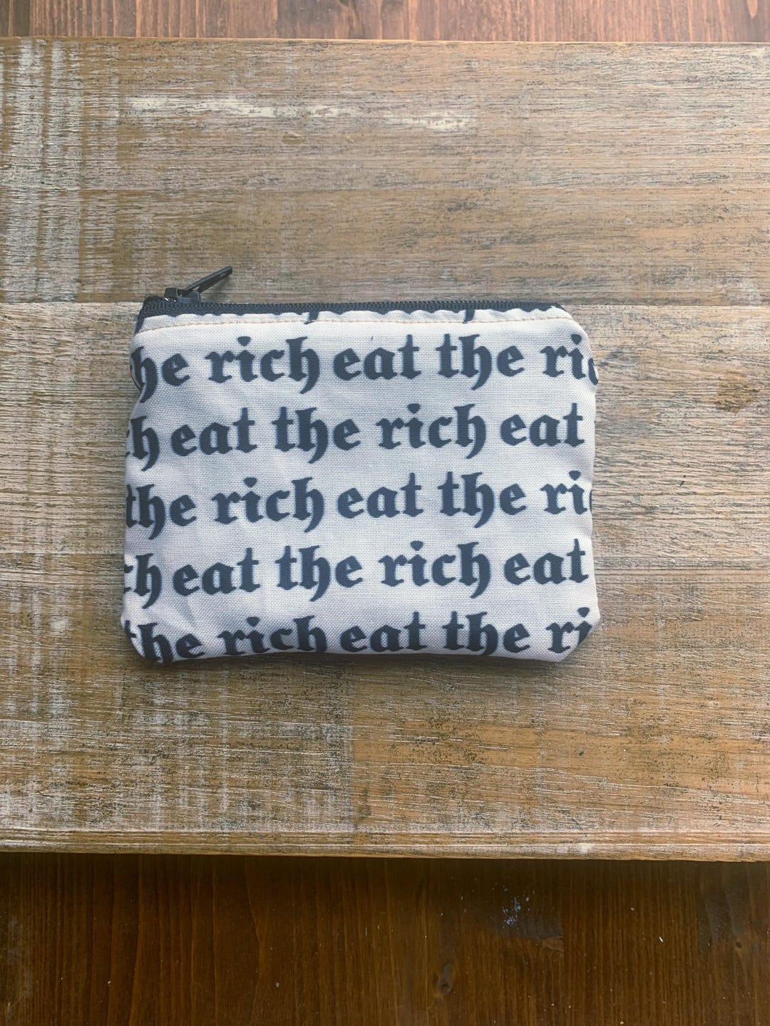 Eat the Rich Coin Bag Activist Bag Coin Purse Bag Gothic Small Pouch ...