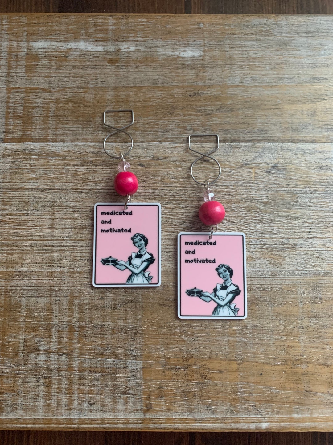 Medicated & Motivated Tunnel Gauge Earrings Gauges Funny Earweights ...