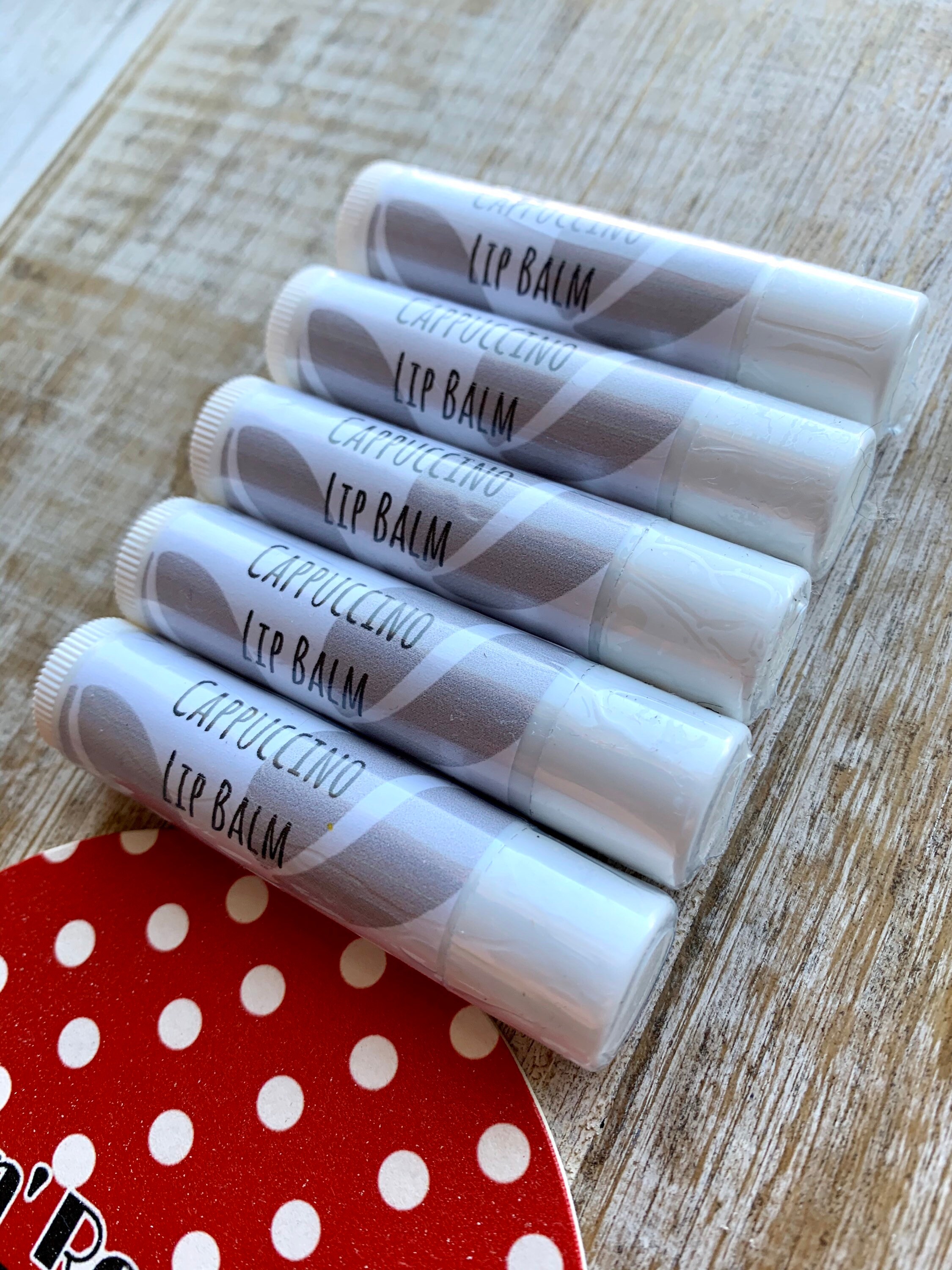 Cappuccino Flavored Lip Balm SET OF 3 Coffee Lip Balm Lip Care ...