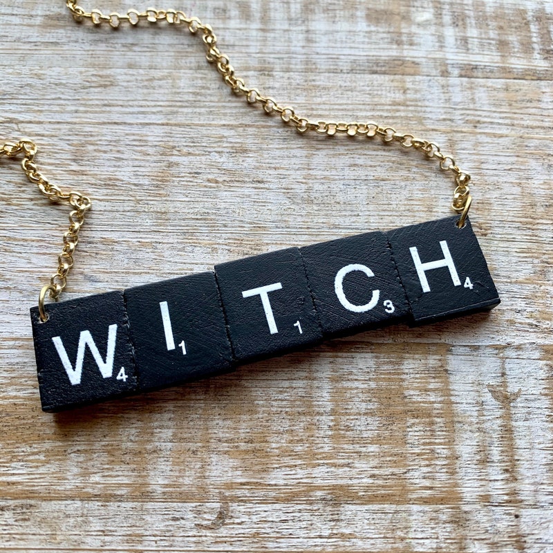 Scrabble Necklace - Etsy