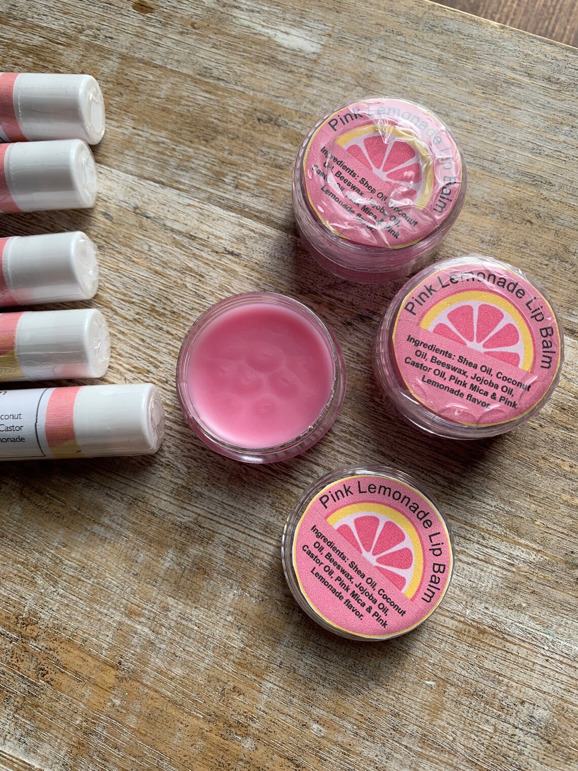 Pink Lemonade Lip Balm Lemonade Lip Balm Summer Lip Care - Etsy