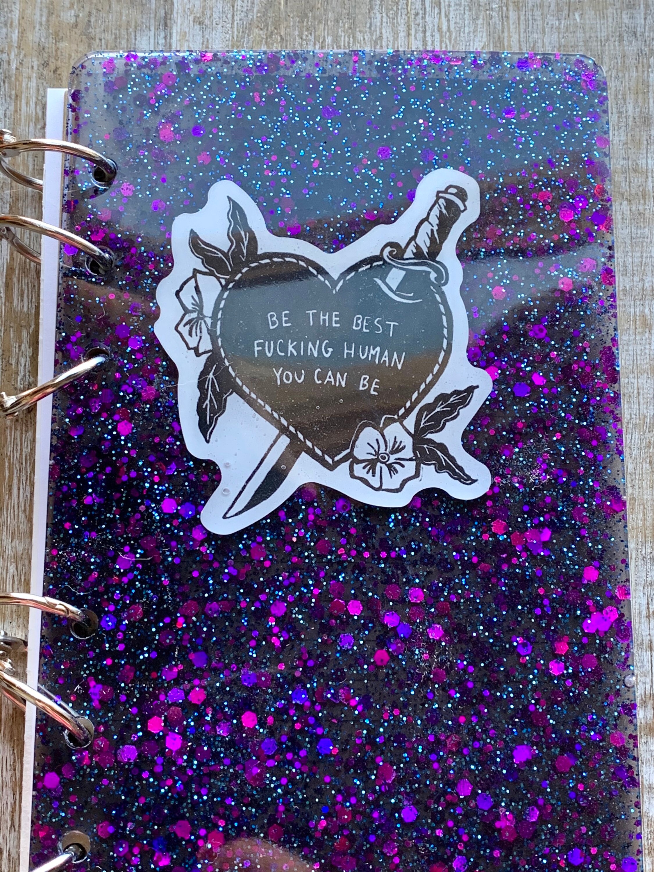 Tattoo Heart Diary Journal Be the Best Human You Can Be - Etsy