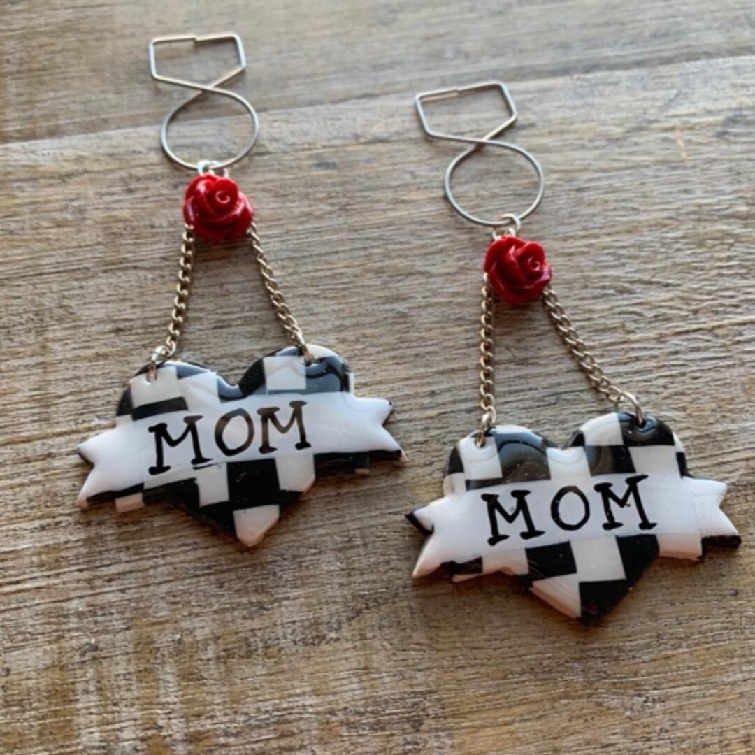Old School Tattoo Mom Tunnel Gauge Earrings Old Fashion Ear Weights ...