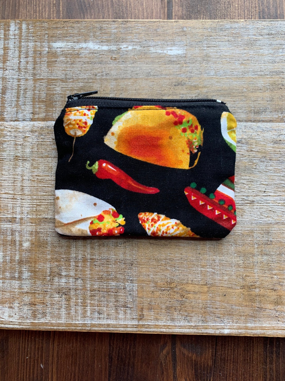 Taco Tuesday Coin Purse Bag Taco Coin Bag Funny Bag Colorful Wallet ID ...
