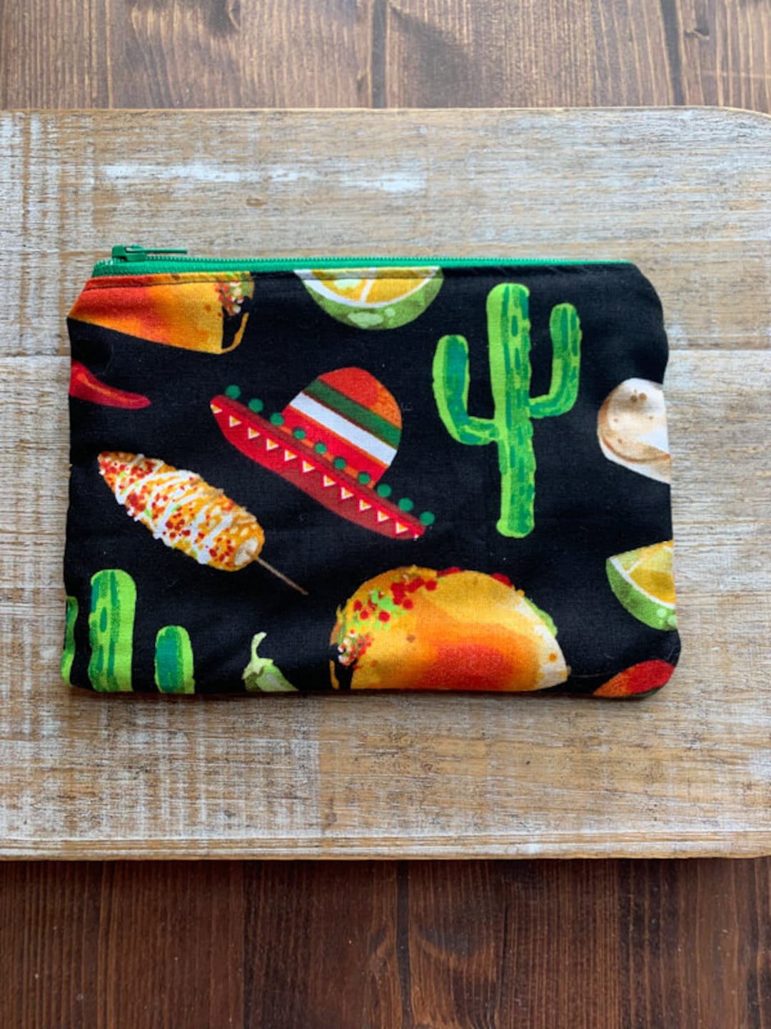 Taco Tuesday Wallet Bag Taco Makeup Bag Funny Bag Colorful Wallet ID ...