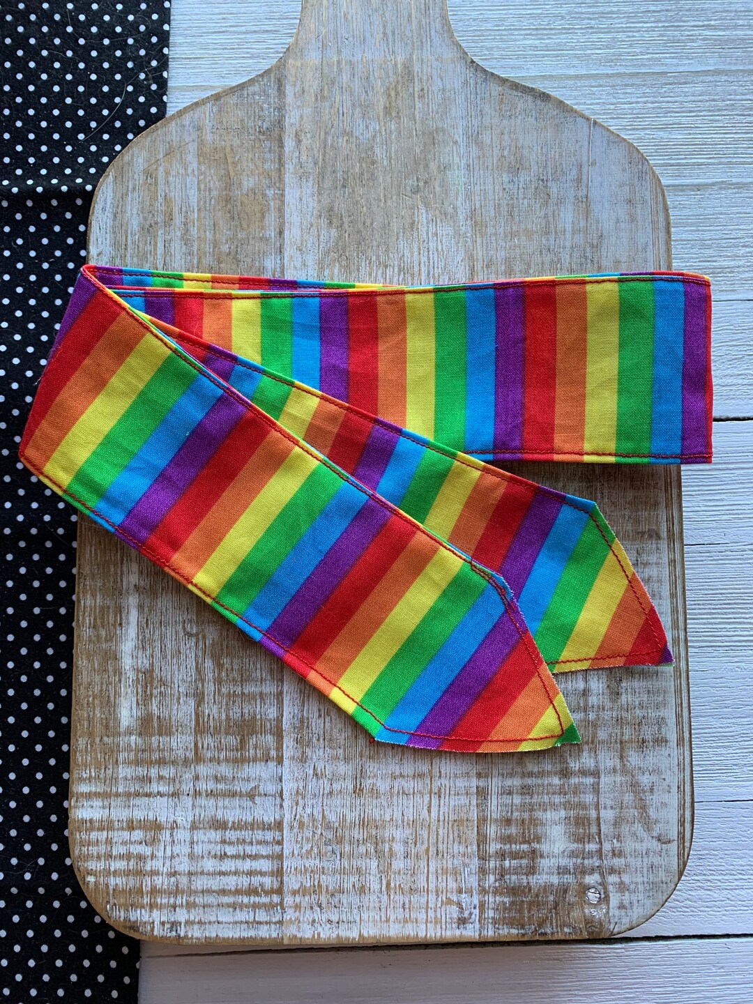 Rainbow Striped Head Scarves Wraps Gay Pride Pinup Rockabilly - Etsy