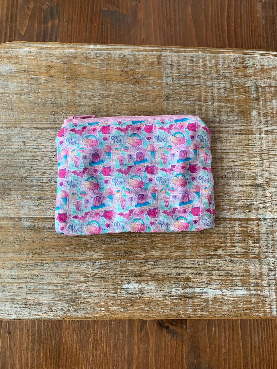 Pastel Goth Coin Purse Zippered Pouch Kawaii Pastel Wallet Pastel Goth ...