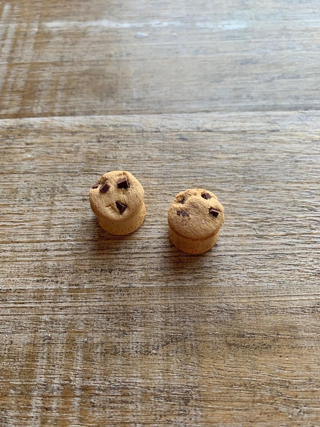 Chocolate Chip 12mm Cookie Plugs Chocolate Chip Cookie Gauges Cookie ...