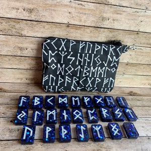 Elder Futhark Runes Viking Runes Set Resin Runes Set Nordic Runes Set ...