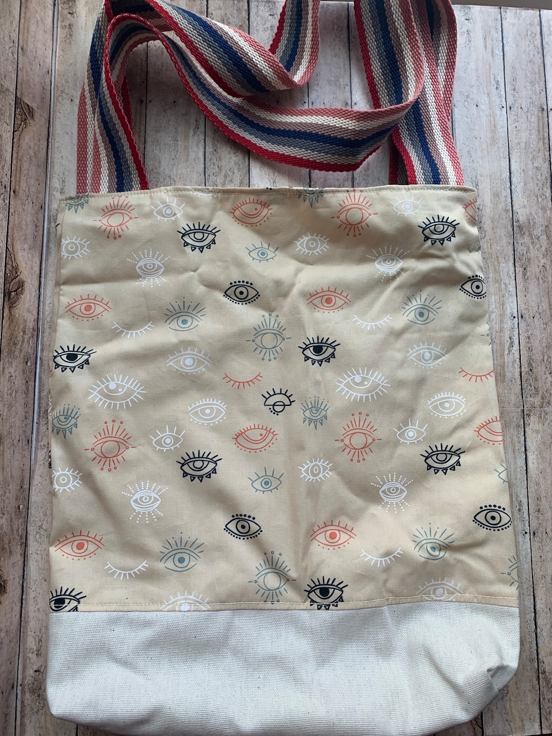 All Seeing Eye Shoulder Bag Witchy Purse Mushroom Tote Purse Bag Fabric ...