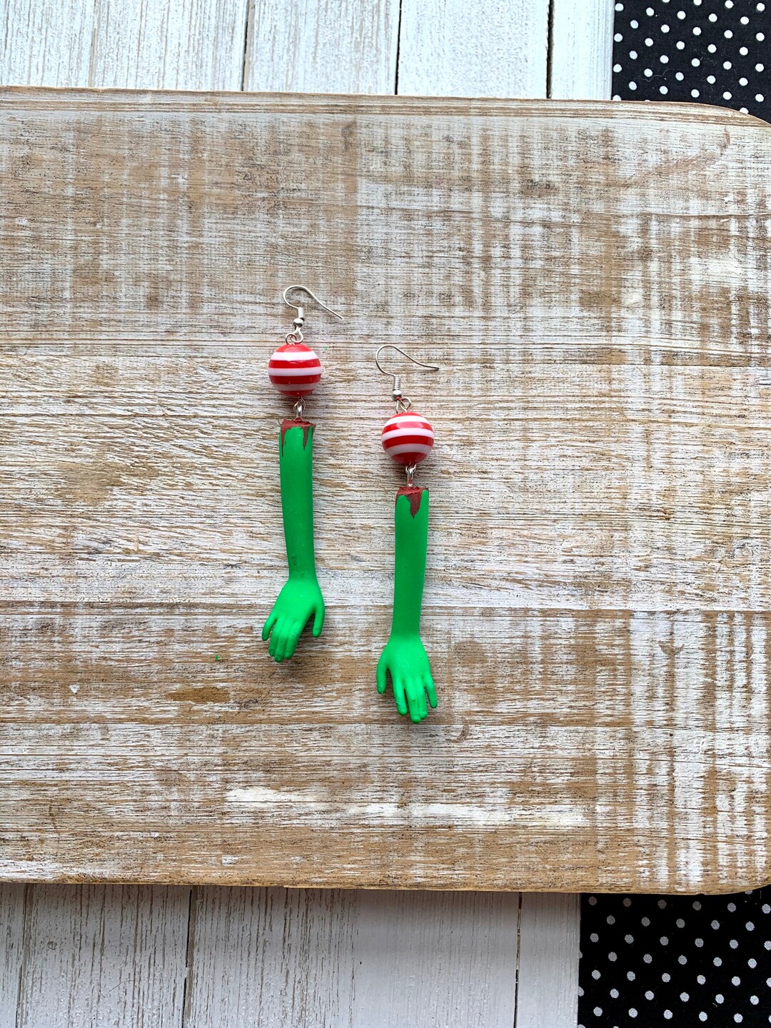 Zombie Earrings Witch Arms Bloody Arms Pinup Witch Arm Halloween ...