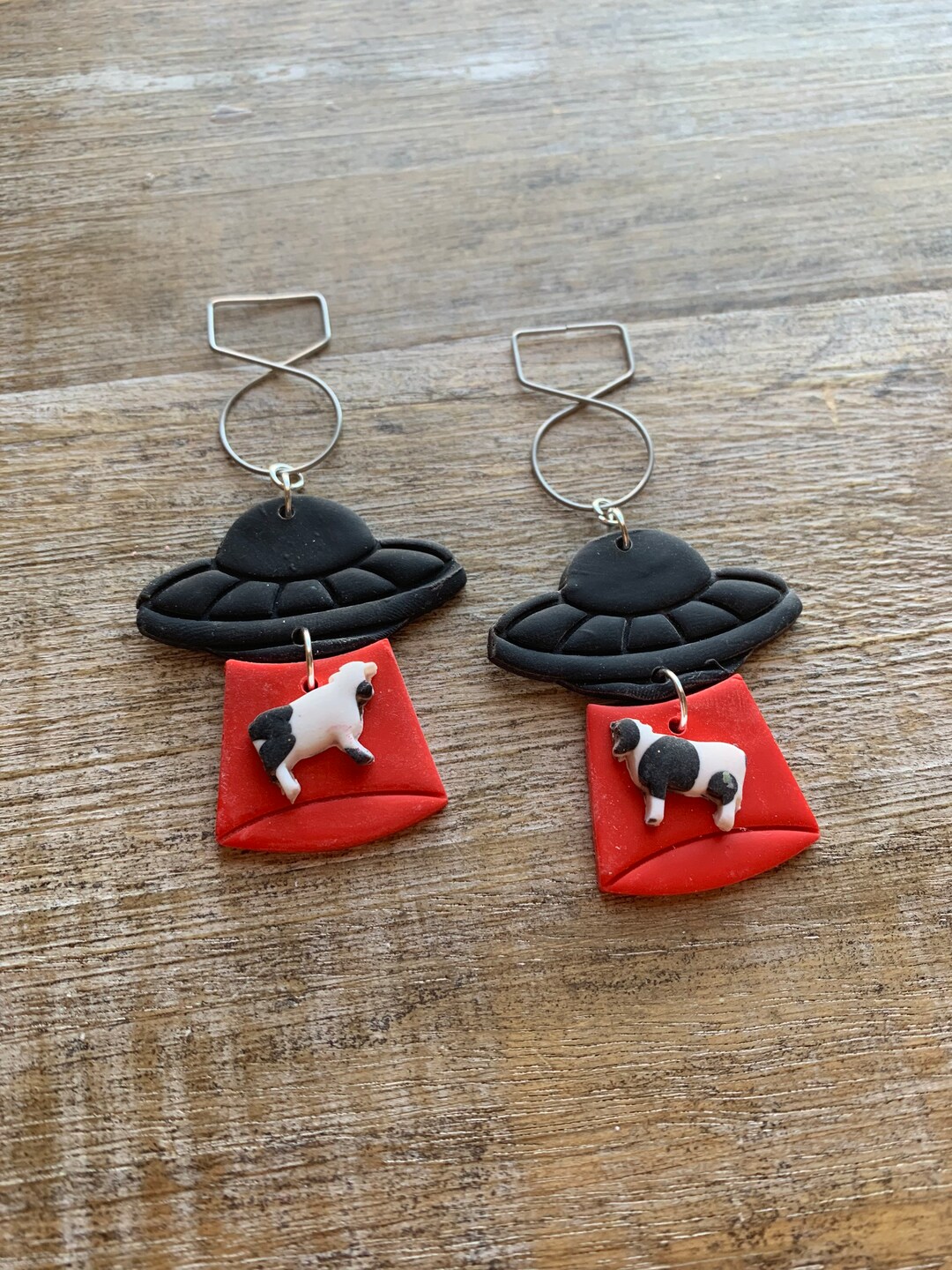 Alien Abduction Tunnel Earrings Gothic Earrings Extraterrestrial Ear ...