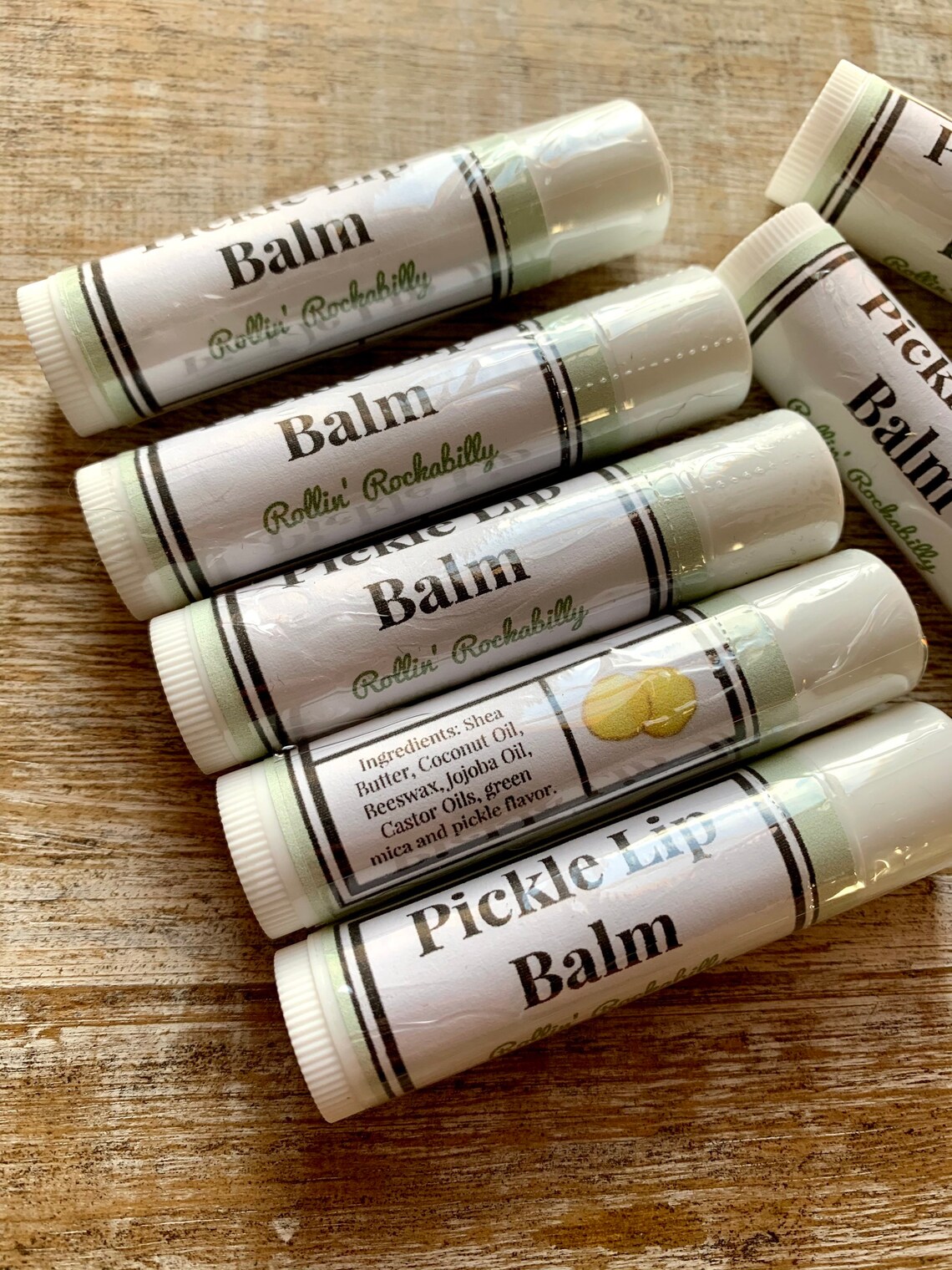 DILL PICKLE Lip Balm Pickle Flavor Handmade Lip Balm Gag Gift - Etsy
