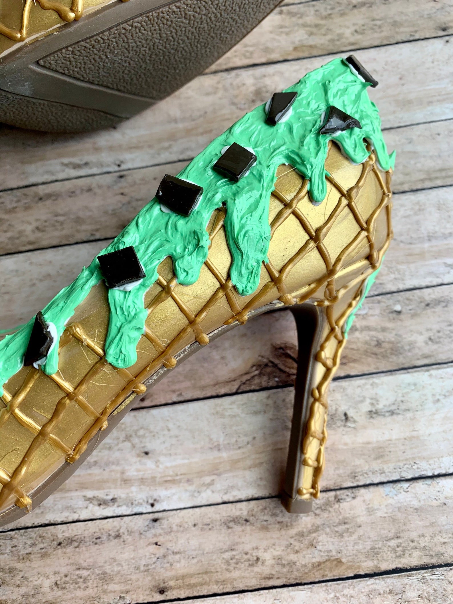 Ice Cream Mint Chocolate Chip Ice Cream Heels 4 Inch Heels | Etsy