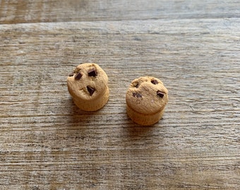 Chocolate Chip 14mm Cookie Plugs Chocolate Chip Cookie Gauges Cookie ...
