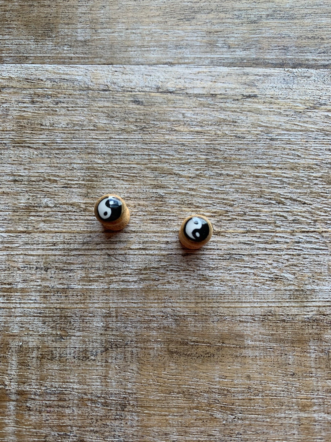 Yin Yang Plugs Clay Yin Yang Gauges Hippie Gauges Polymer Clay Plugs ...