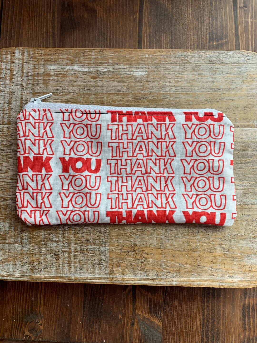 Thank You Plastic Bag Wallet Thank You Pouch Zippered Wallet Bag ...