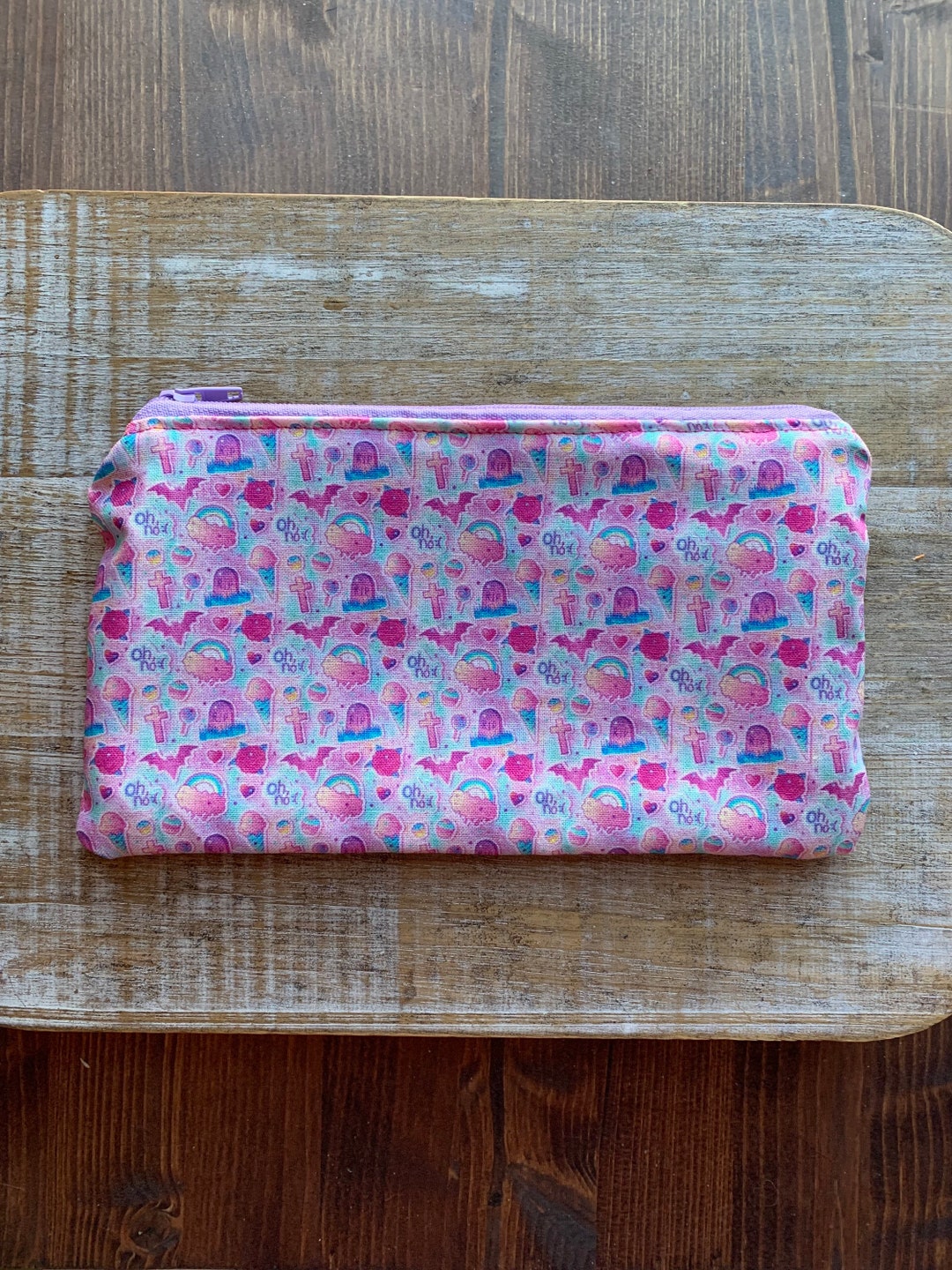 Pastel Goth Wallet Zippered Pouch Kawaii Pastel Wallet Pastel Goth ...