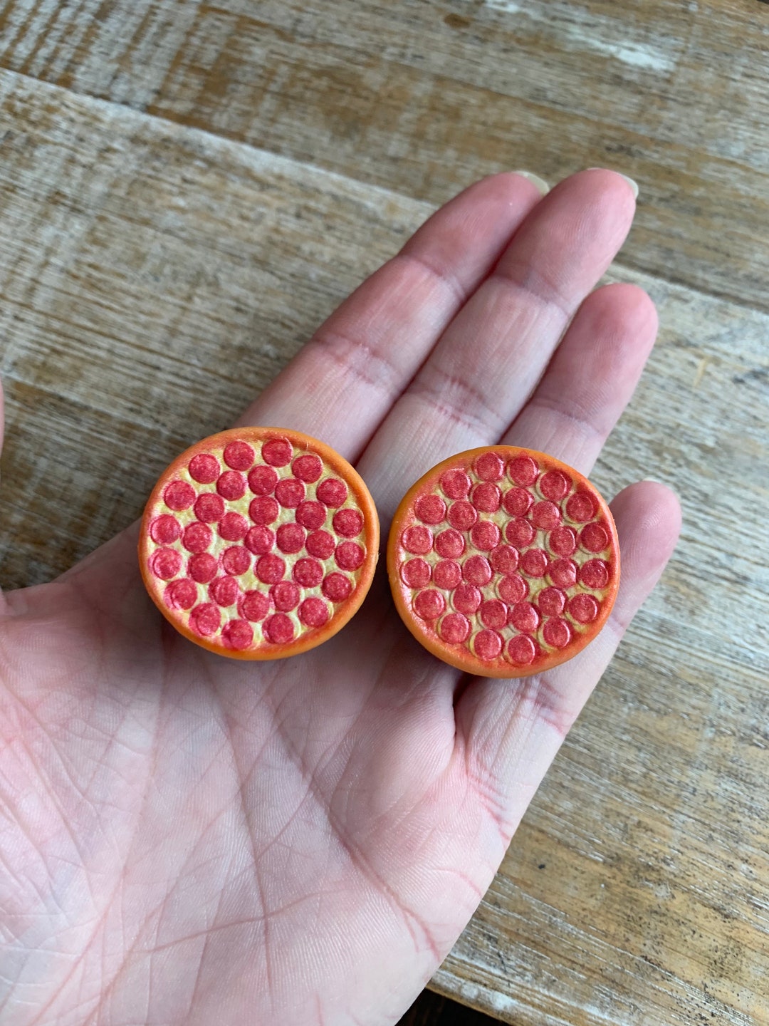 Pepperoni Pizza 28mm Pizza Plugs Pepperoni Pizza Pie Gauges Miniature ...