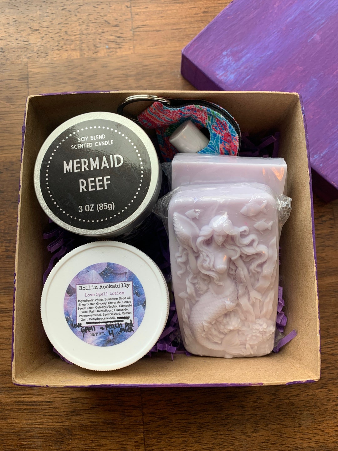 Love Spell Mermaid Lotion Lip Balm Set Valentines Anniversary Sweetest ...